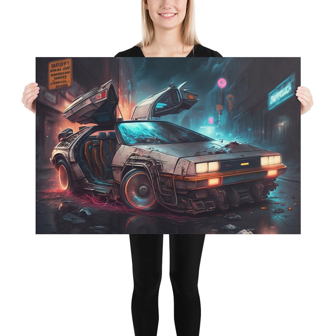 Delorean - Matte Poster - Etsy