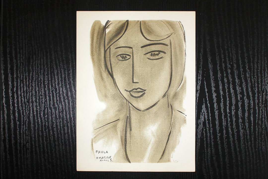 Henri Matisse PAULA Collotype 1954 - Etsy