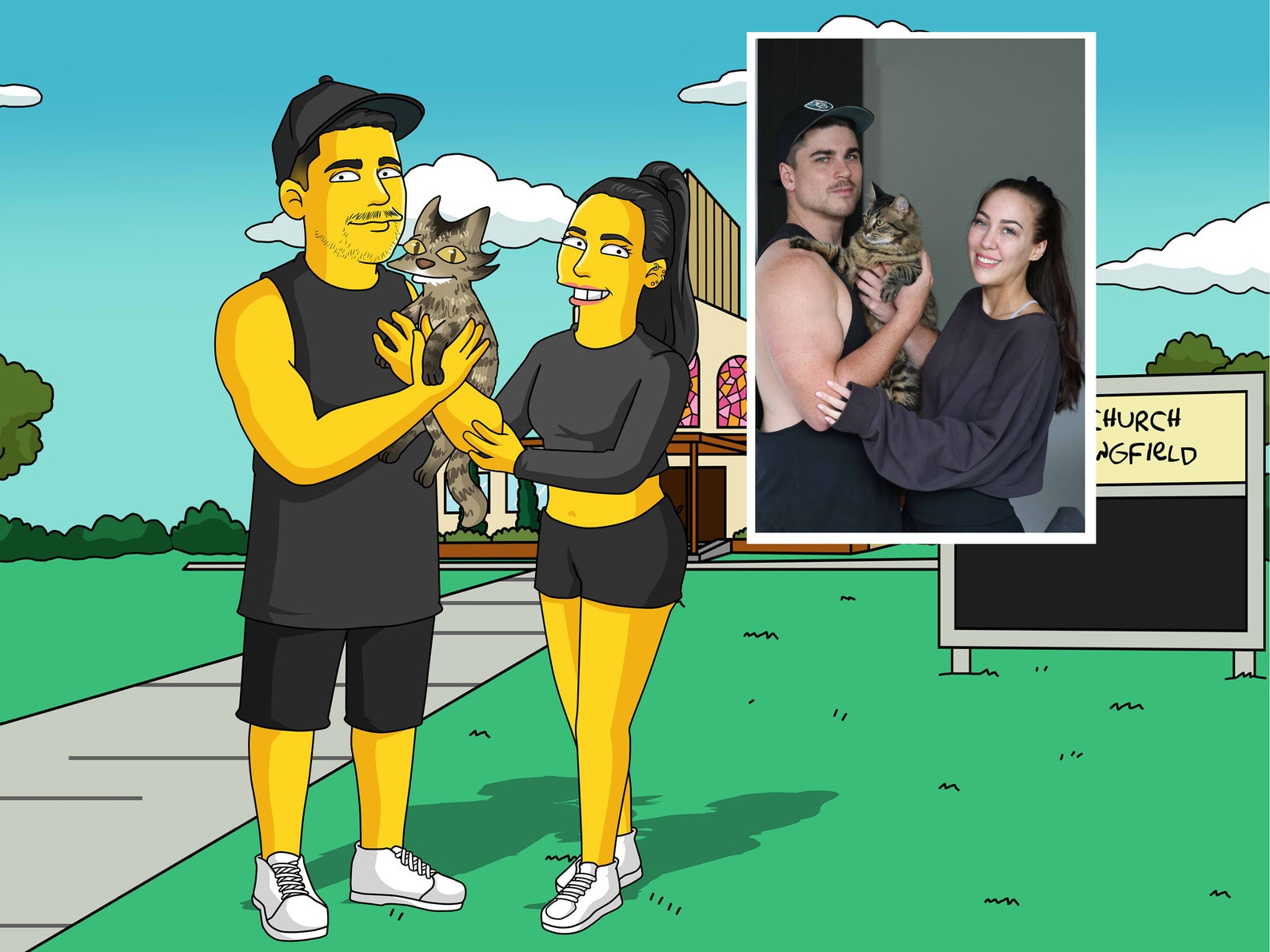 Simpsons Portrait, Holloween Custom Family Portrait, Funny Cartoon ...