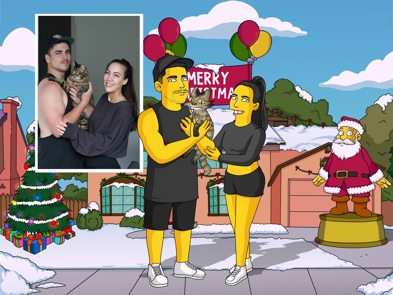 Simpsons Portrait, Holloween Custom Family Portrait, Funny Cartoon ...