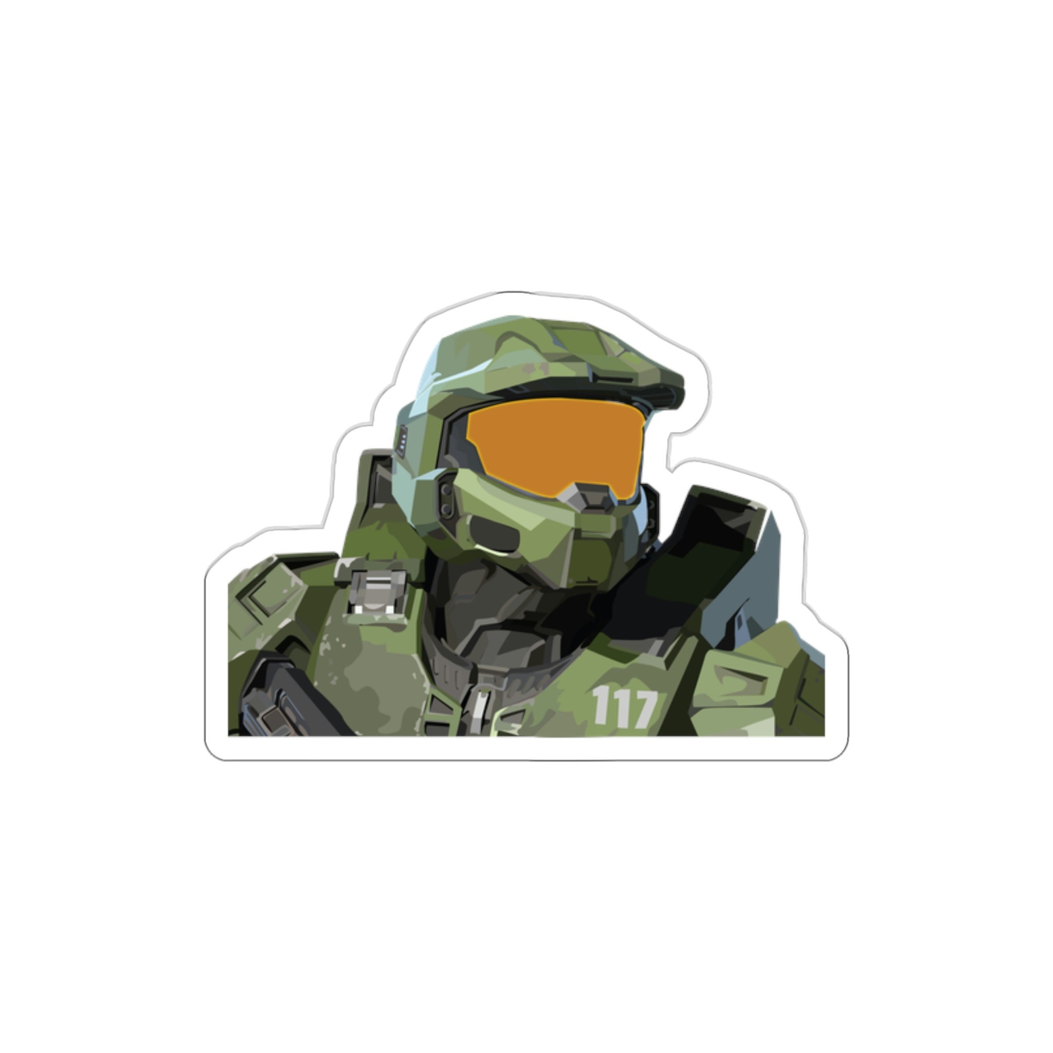 Master Chief Sticker - Etsy