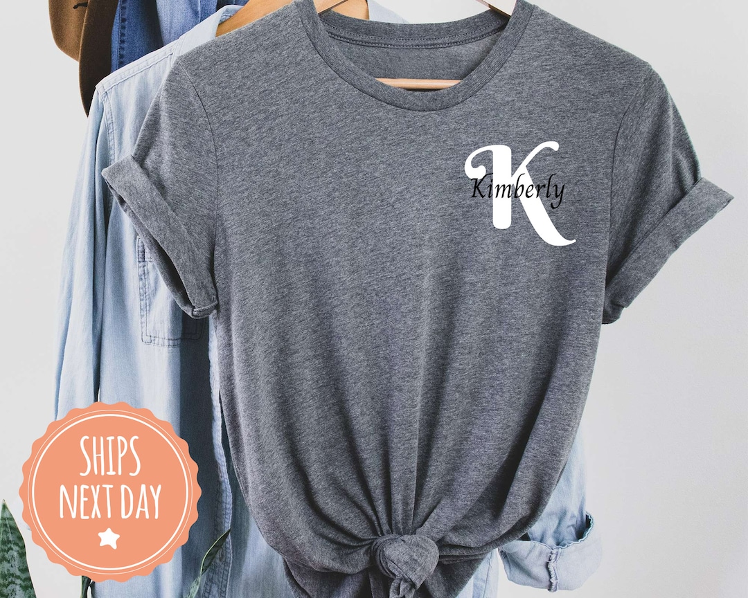 Monogram T-shirt Monogram Shirt Monogram Tee - Etsy