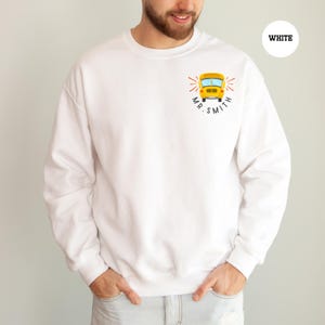 Custom School Bus Sweatshirt - Custom Transportation Hoodie - First Day ...