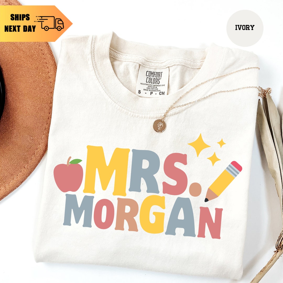 Custom Teacher T-shirt - Teacher Name Shirt - Custom Teacher Tee ...