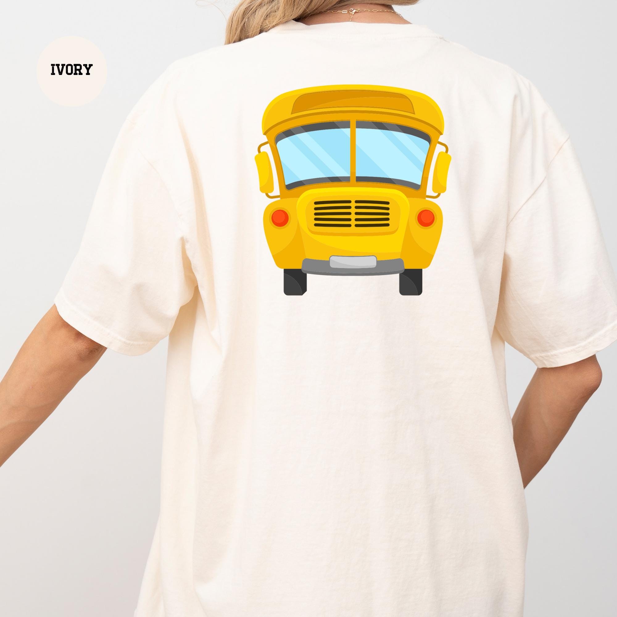 Custom School Bus T-shirt - Custom Transportation Shirt - Back to ...