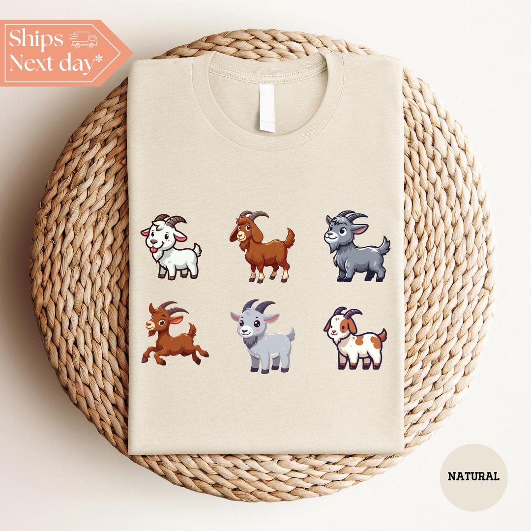 Goats T-shirt Goat Lover Gift Cute Goats Shirt Farm Animal Shirt Farmer ...
