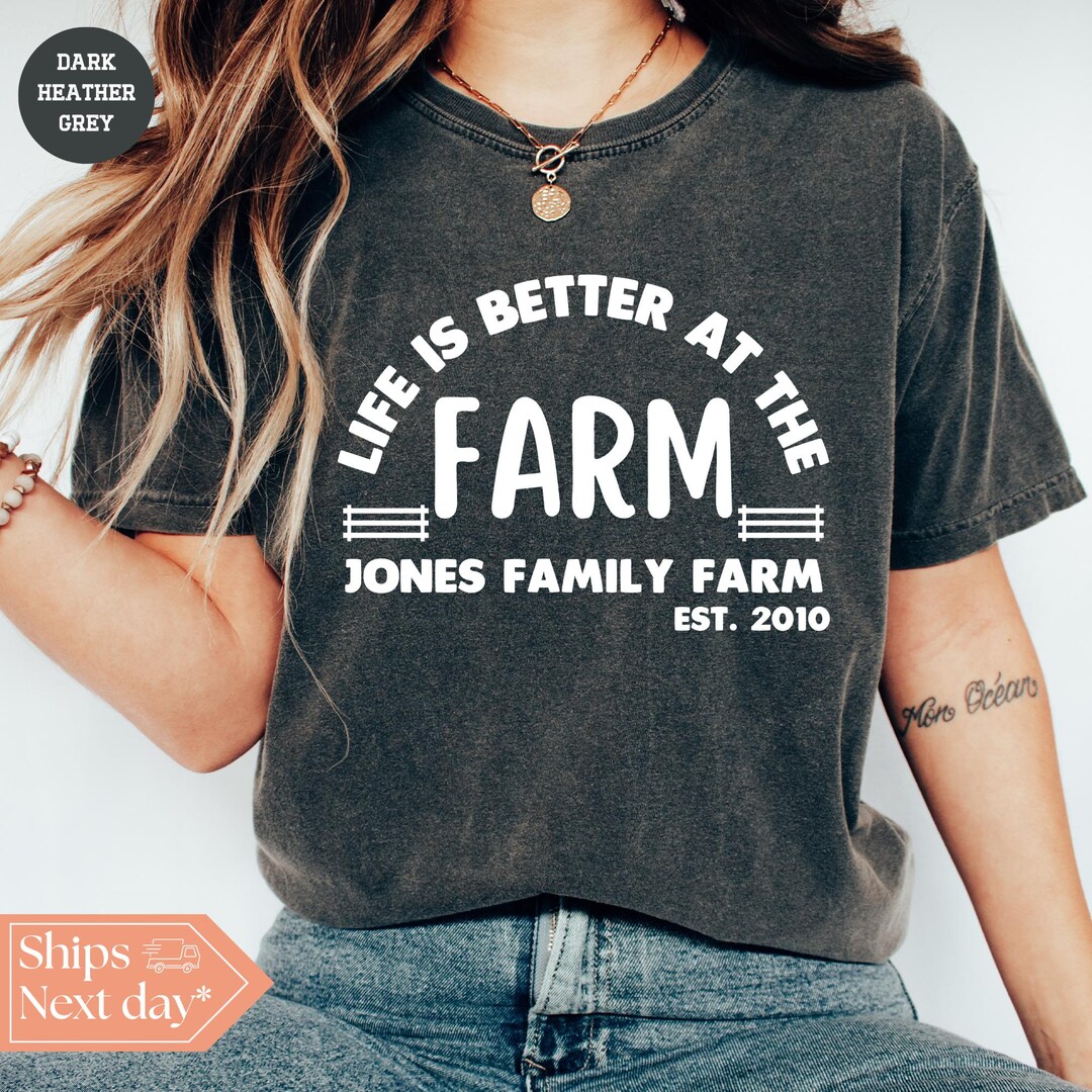 Custom Family Farm T-shirt Custom Farm Family Farm Theme Birthday ...