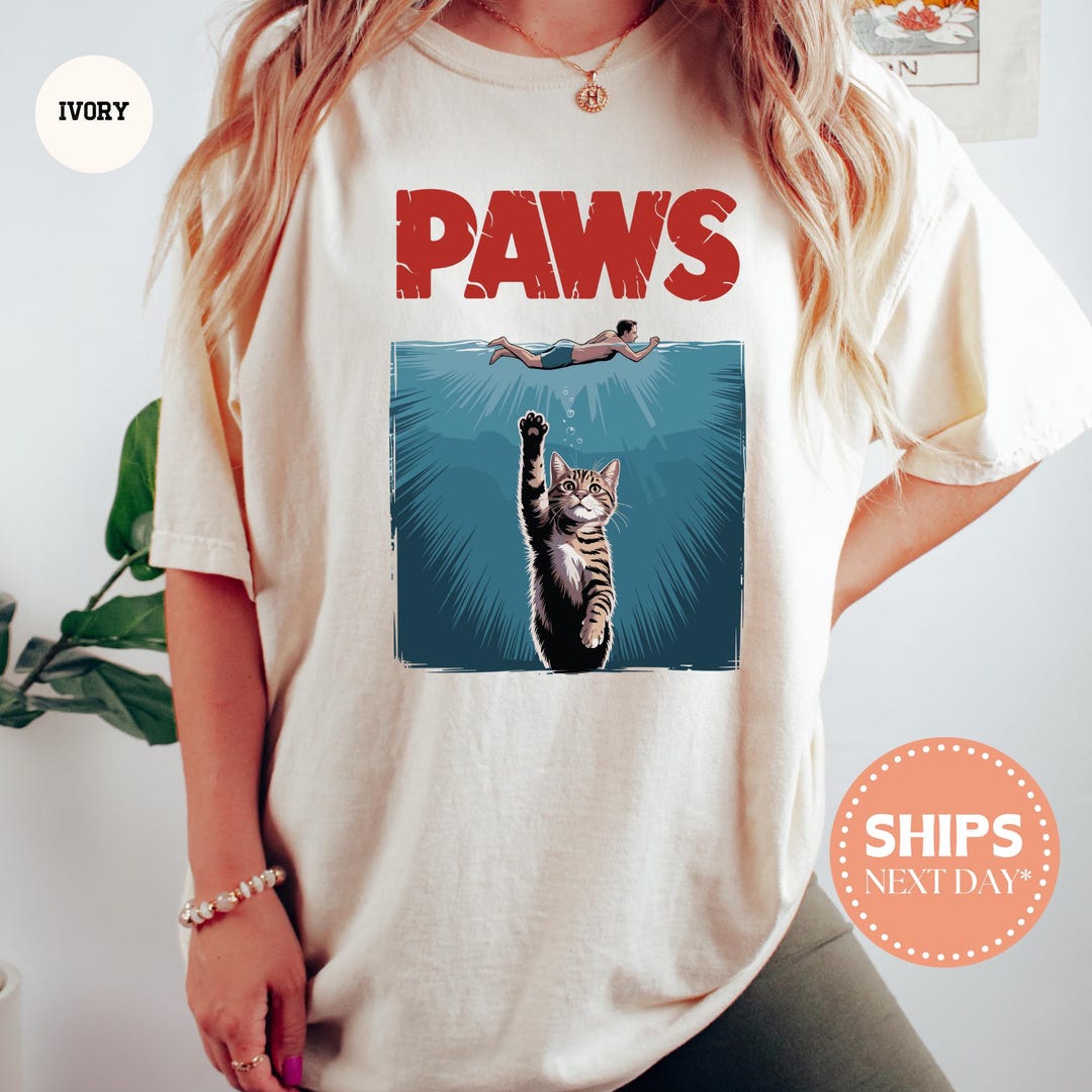 Paws T-shirt - Cat Shirt - Cat Paws Tee - Cat Paws Shirt - Cat Lover ...