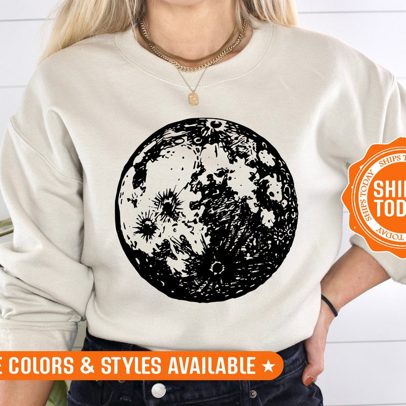 Moon Sweatshirt - Etsy