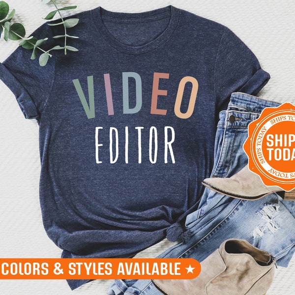 Video Editor Shirt - Etsy