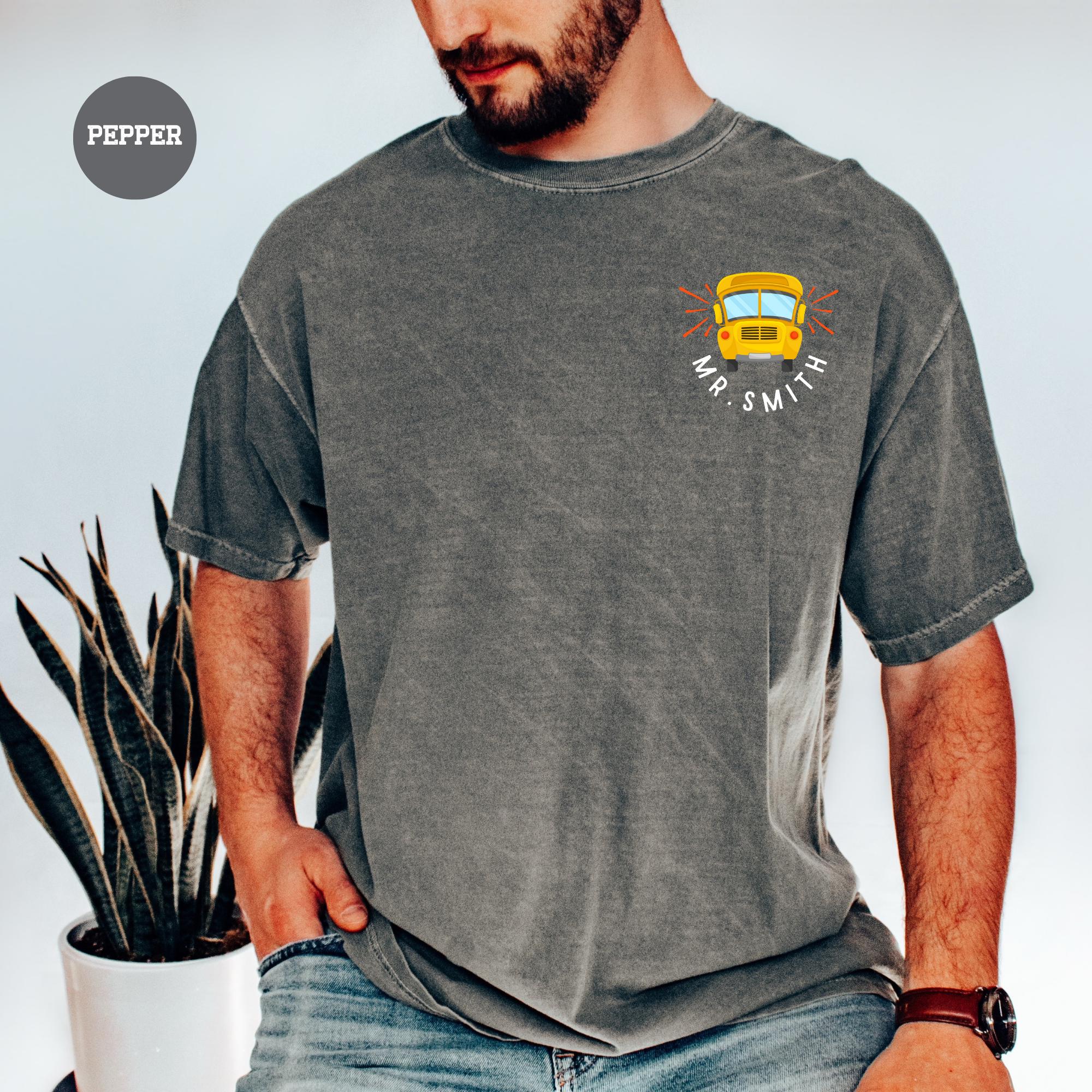 Custom School Bus T-shirt - Custom Transportation Shirt - Back to ...
