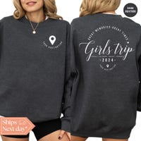 Girls Trip Sweatshirts, Custom Girls Weekend Shirts, Winter Girls Trip ...