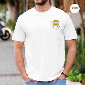 Custom School Bus T-shirt - Custom Transportation Shirt - Back to ...