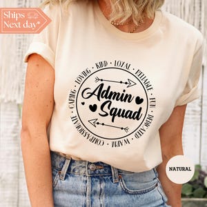 Admin Squad T-shirt Office Squad Gift Administrative Assistant Shirt ...
