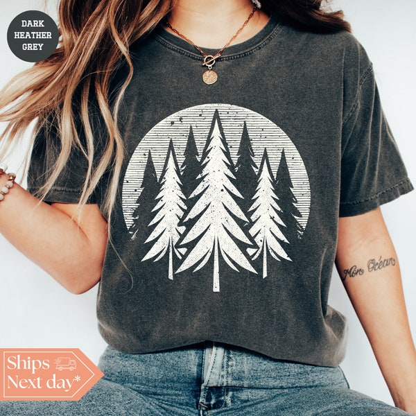 Pine Trees T Shirt - Etsy