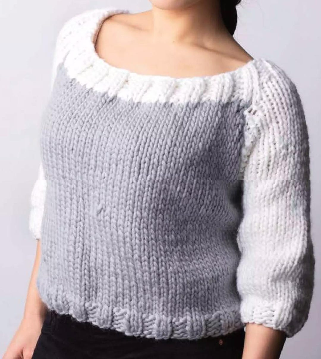 Ladies Chunky Jumper - Knitting Pattern - PDF Download - Etsy