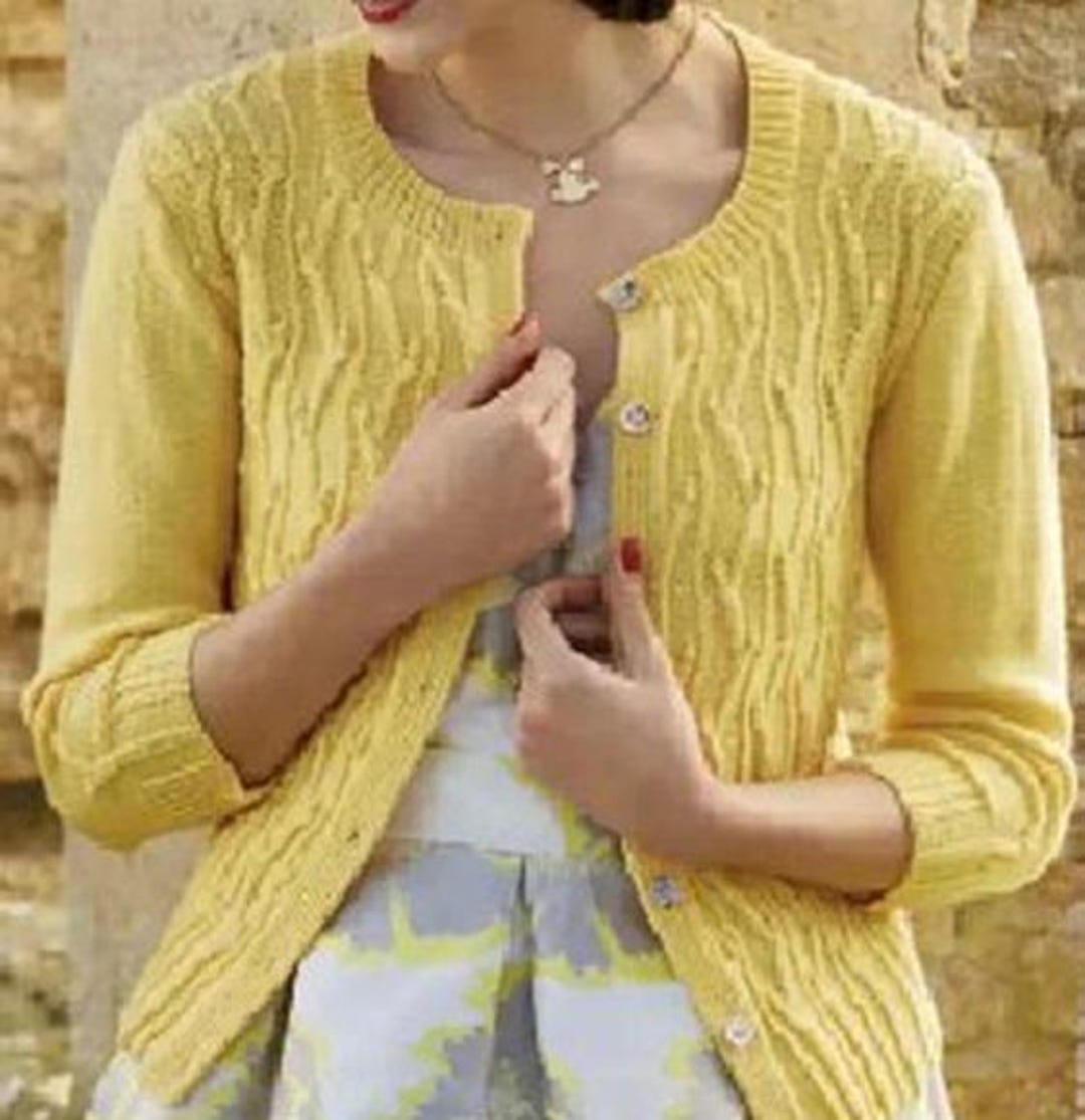 Ladies 4 Ply Cardigan Knitting Pattern PDF Download - Etsy