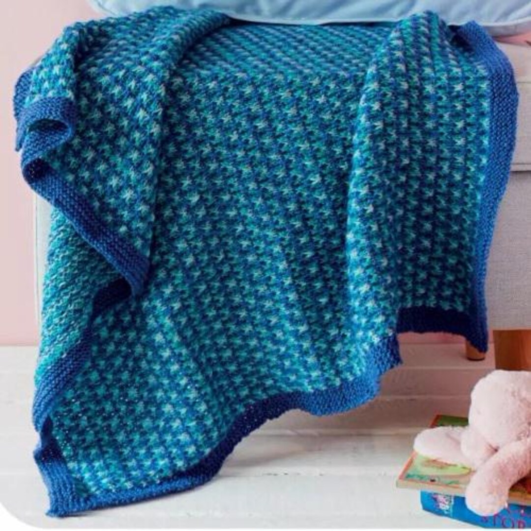 Double Knit Blanket Knitting Pattern PDF Download - Etsy