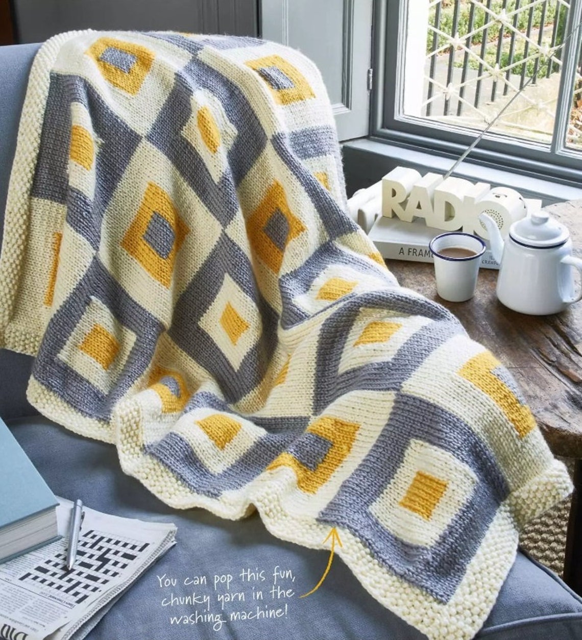 Blanket Knitting Pattern PDF Download - Etsy