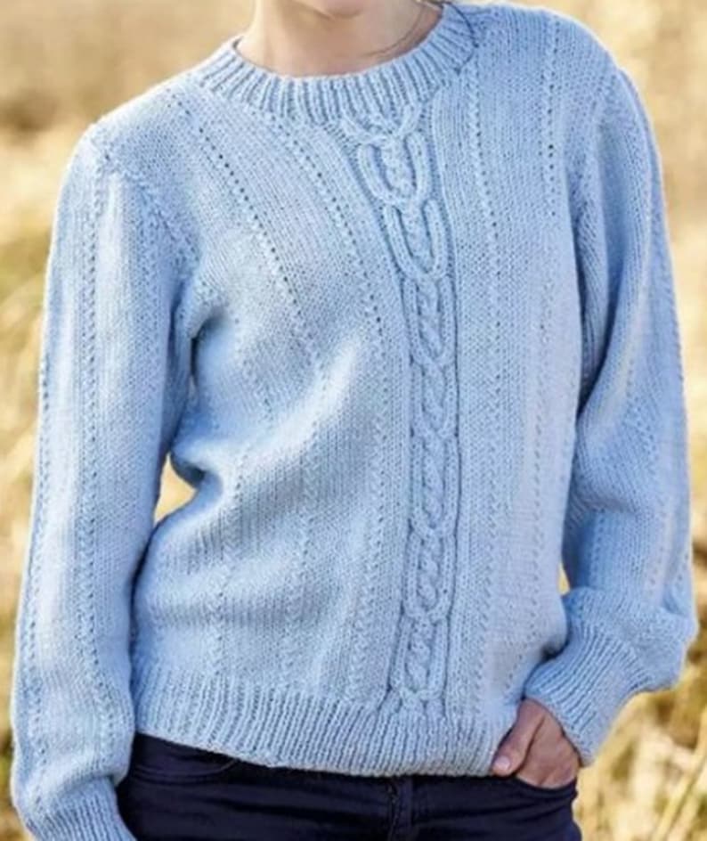Ladies Jumper Knitting Pattern PDF Download - Etsy