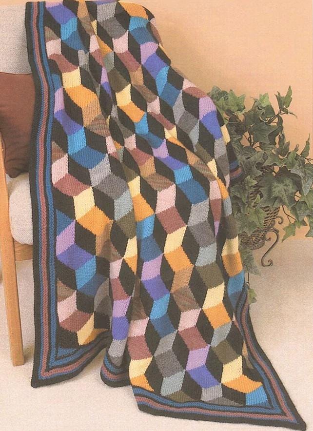 Blanket - Knitting Pattern - PDF Download - Etsy