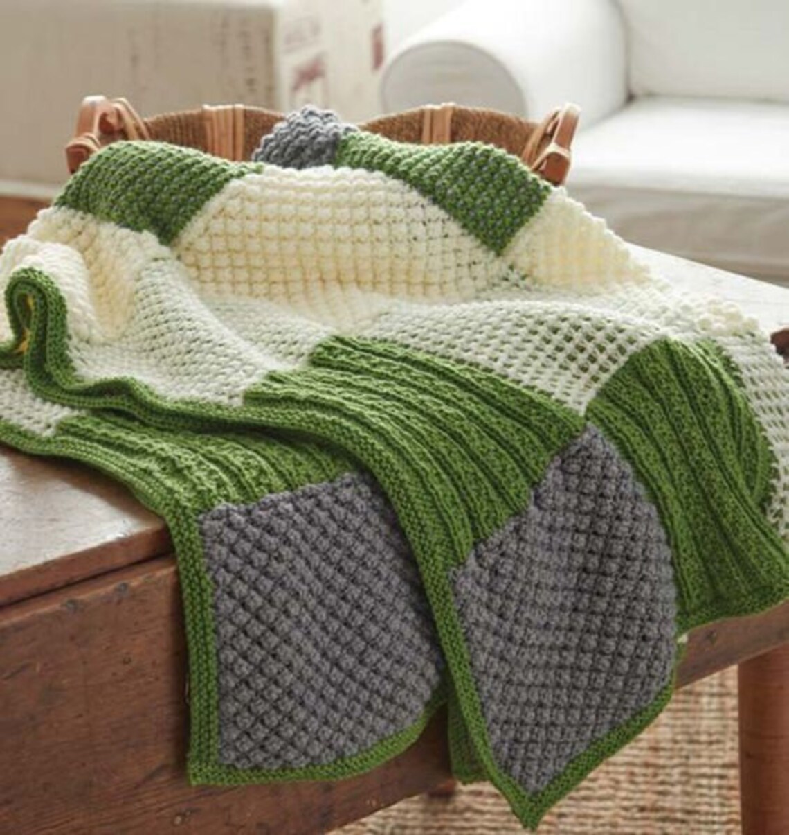 Blanket Knitting Pattern PDF Download - Etsy