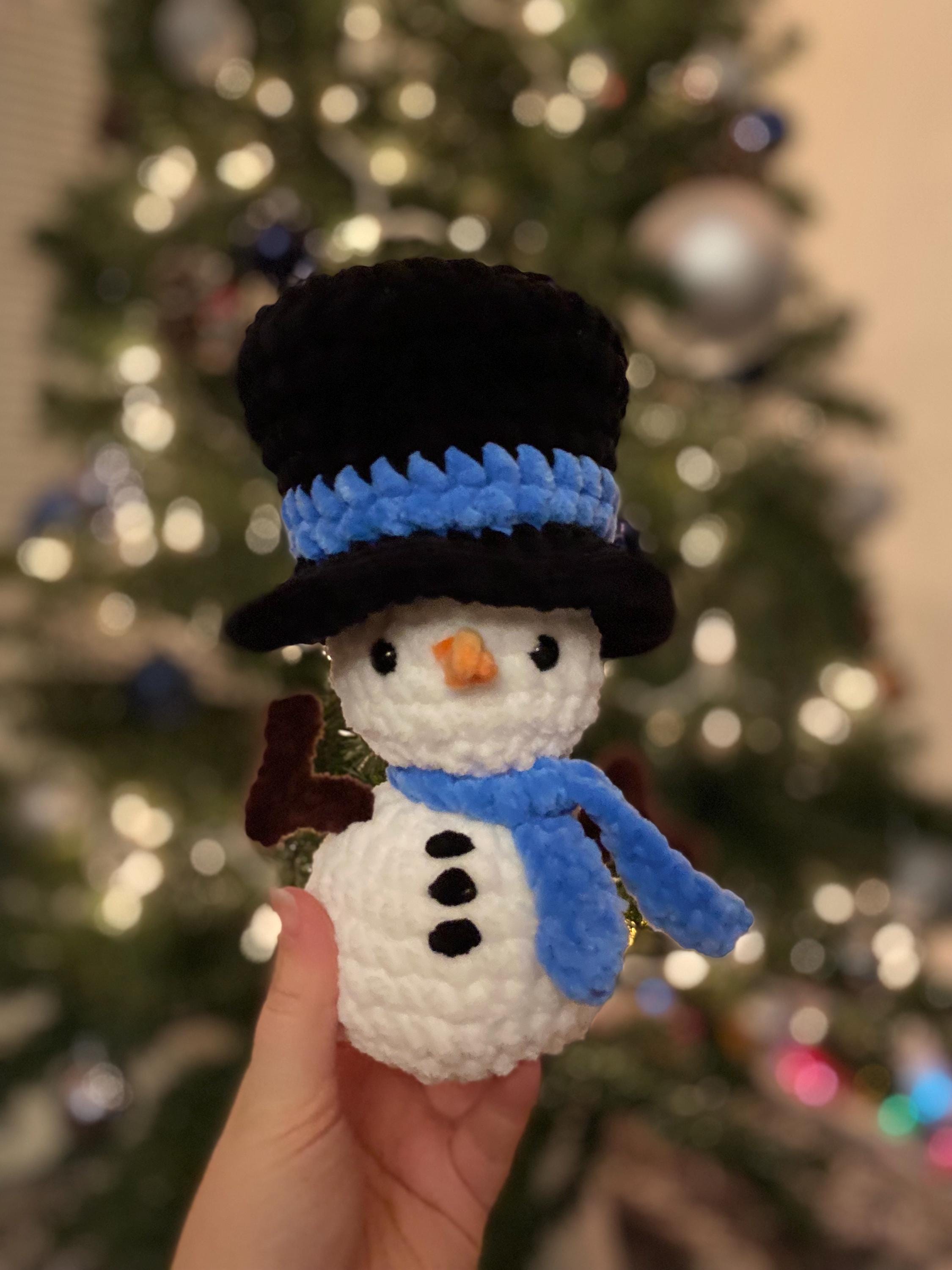 Snowman Pop Fidget Crochet Plushie - Etsy