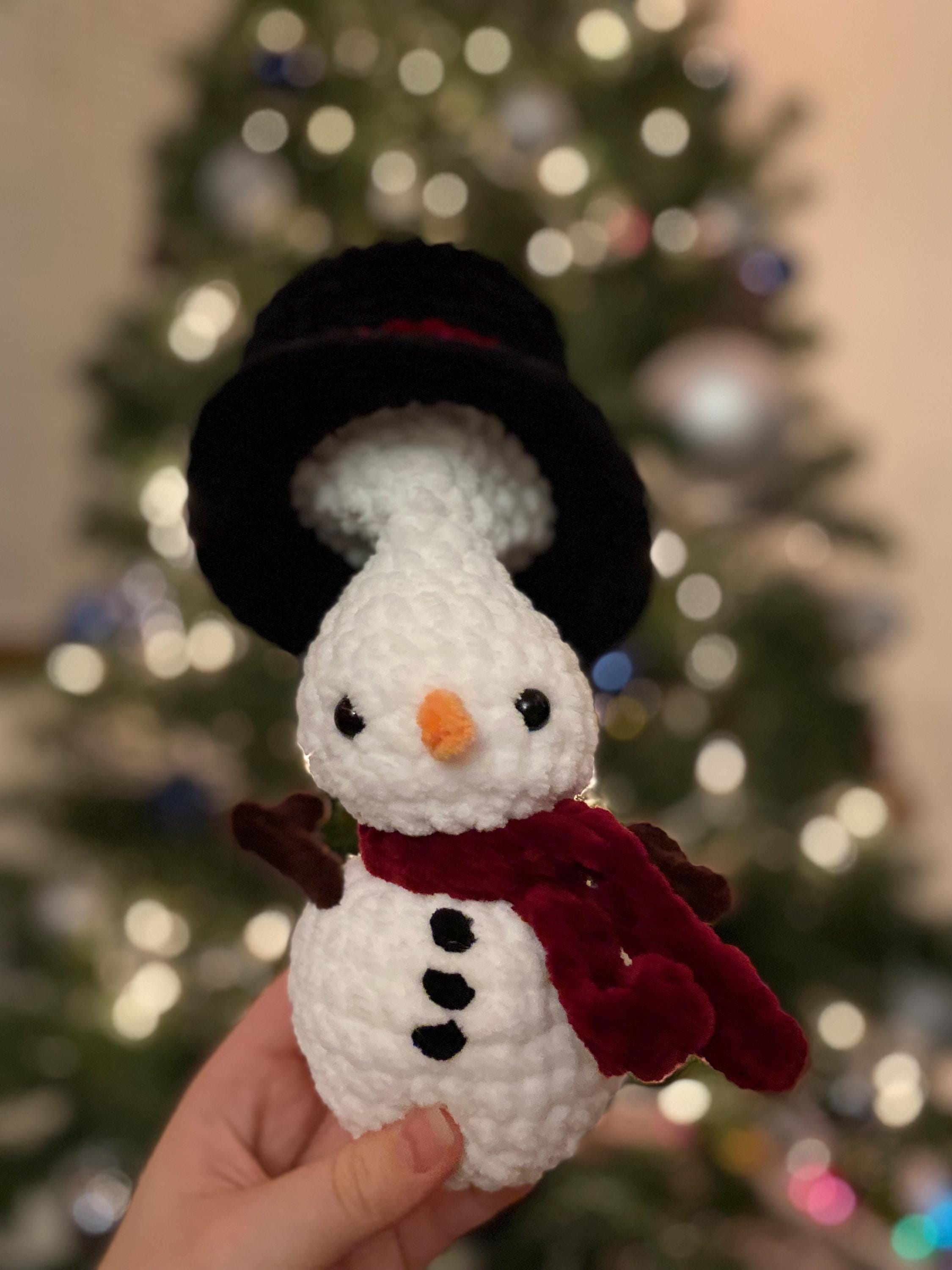 Snowman Pop Fidget Crochet Plushie - Etsy