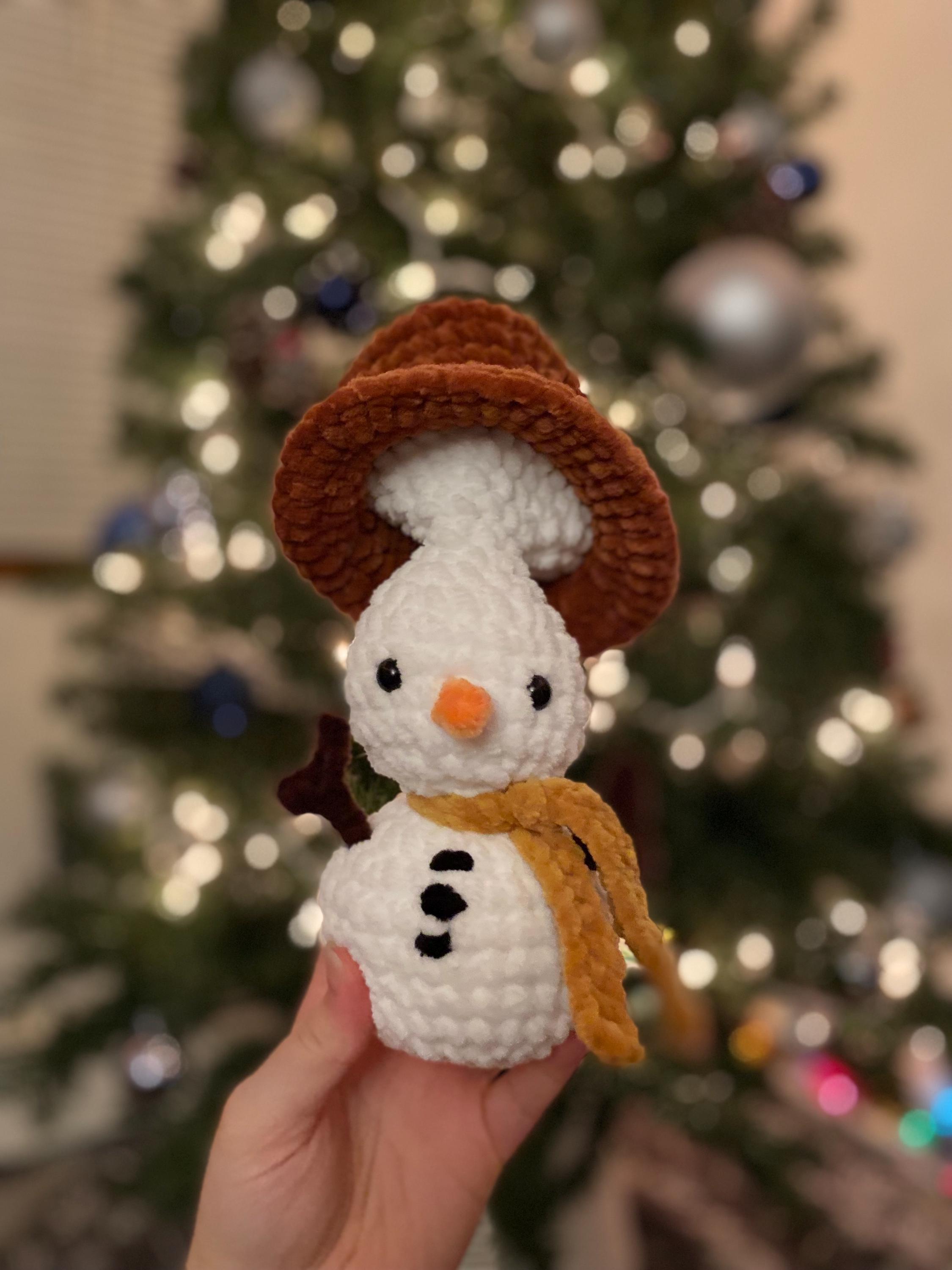 Snowman Pop Fidget Crochet Plushie - Etsy