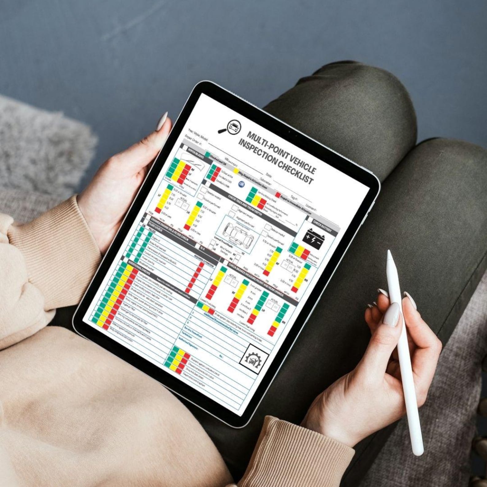 Vehicle Inspection Checklist, Printable PDF for Car Maintenance, Pre ...