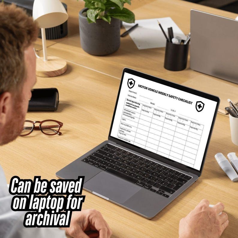 Motor Vehicle Weekly Safety Checklist | Car Maintenance Log | Auto ...