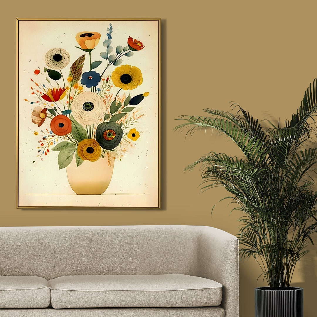 Flower Art, Print File , Printable Wall Art, Decor, Boho Wall Art ...
