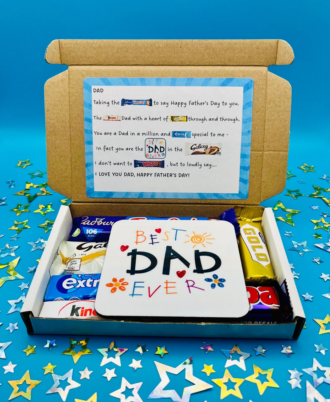Fathers Day Chocolate Treat Box for Dad/daddy Letterbox Gift Assortment ...