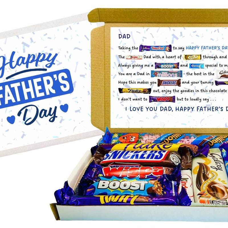 Chocolate Poem for Dad - Etsy UK