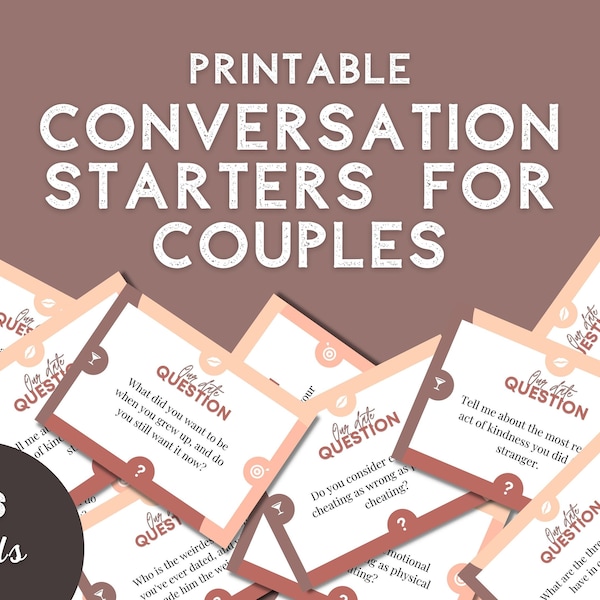 Conversation Cards Printable - Etsy