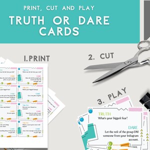Truth or Dare Printable Party Game | Drinking Game |party Activity ...