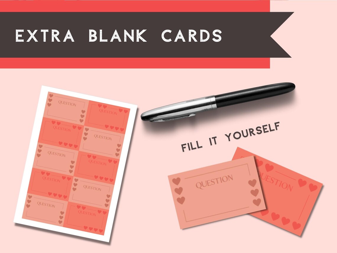 Printable 110 Couples Question Cards | Couple Game| Date Night Game ...