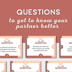 Printable 126 Conversation Starters for Couples, Date Night Card Game ...