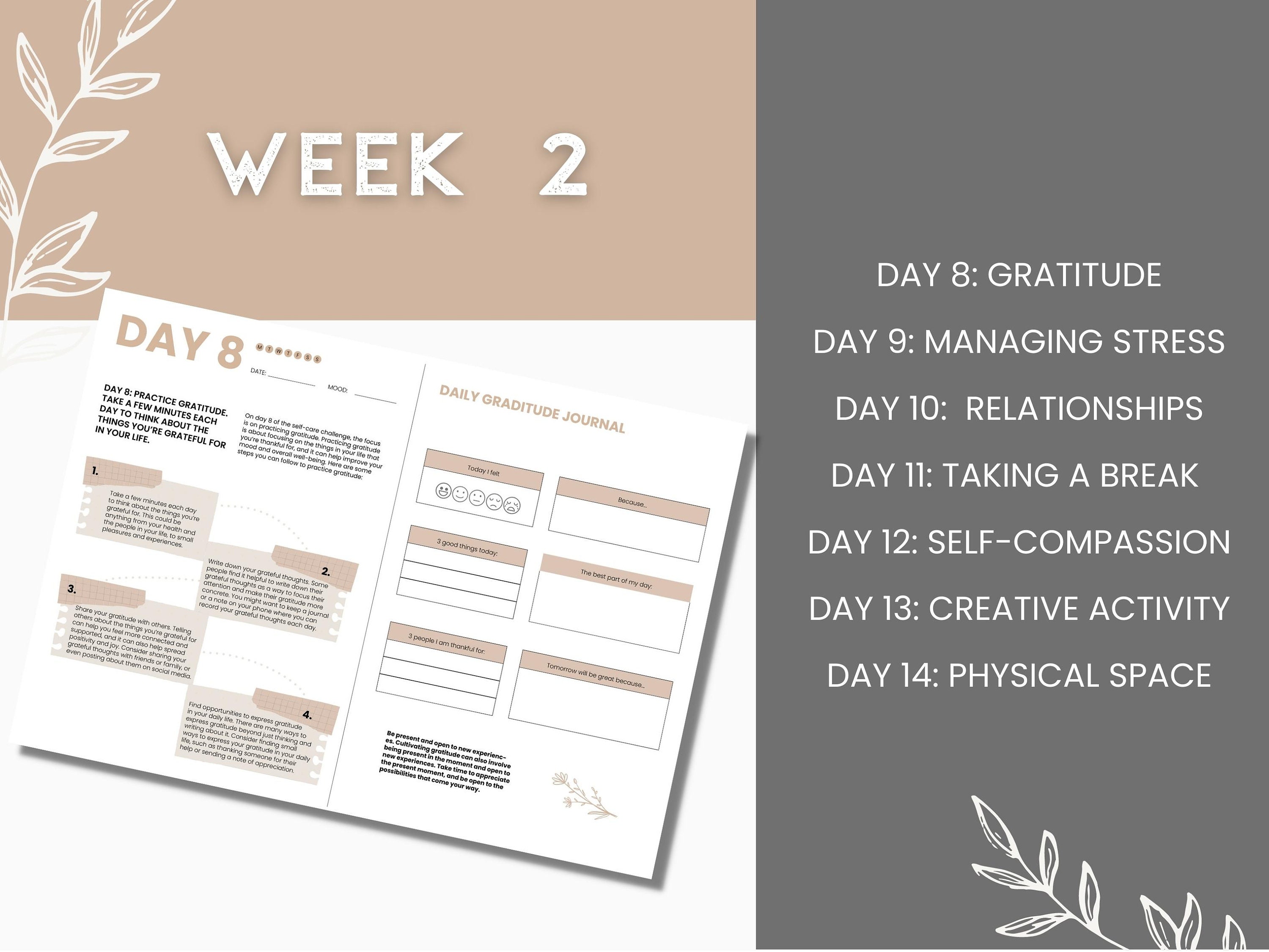Self-care Planner Printable Self-love Journal Mental Health Worksheet ...