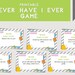 Never Have I Ever Game | Printable Drinking Cards Game | Adult Only ...