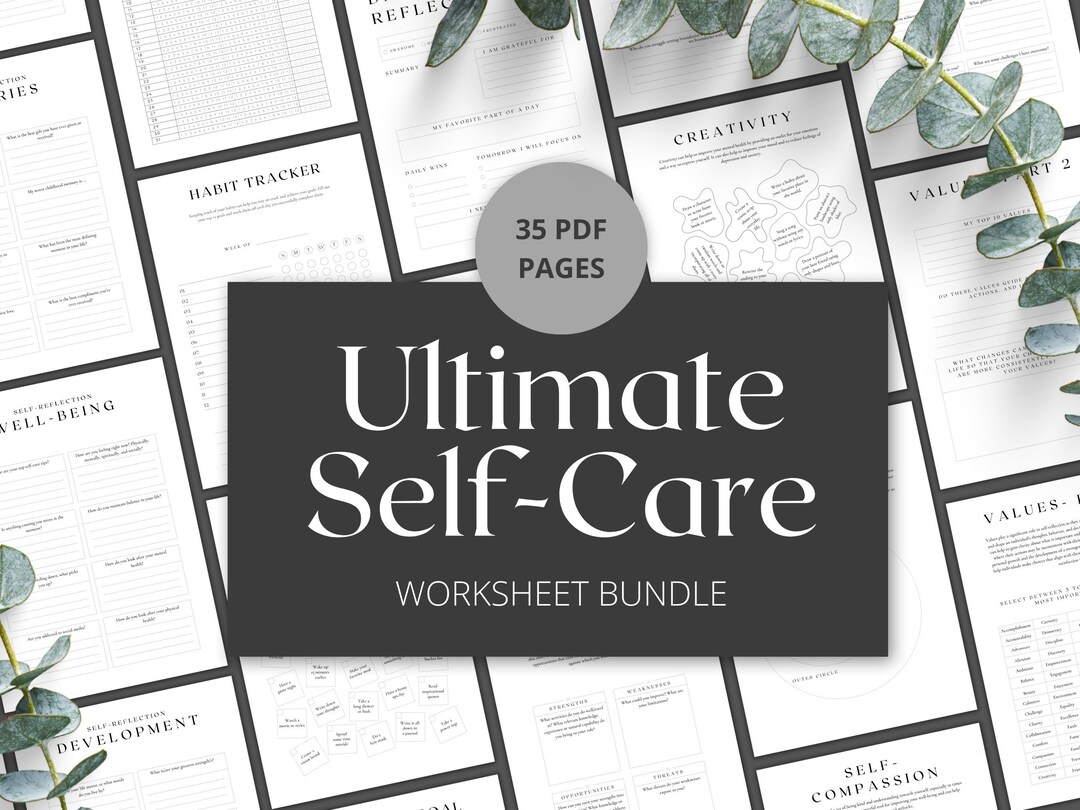 Self Care Planner, Self Love Journal, Gratitude Log, Manifestation ...