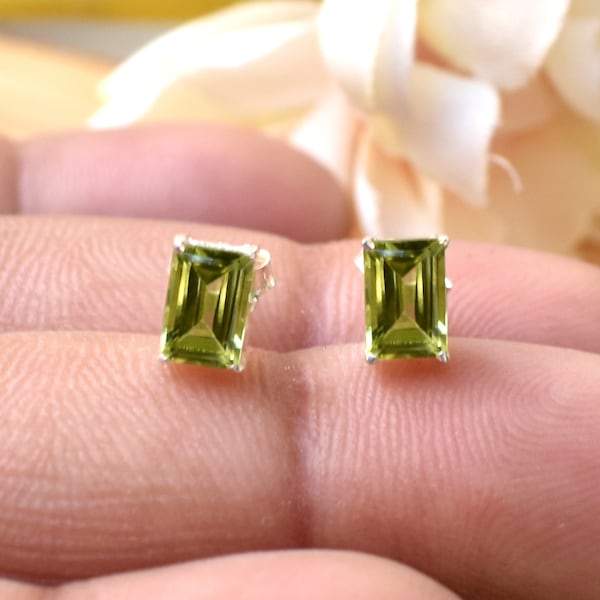 Peridot Earrings - Etsy