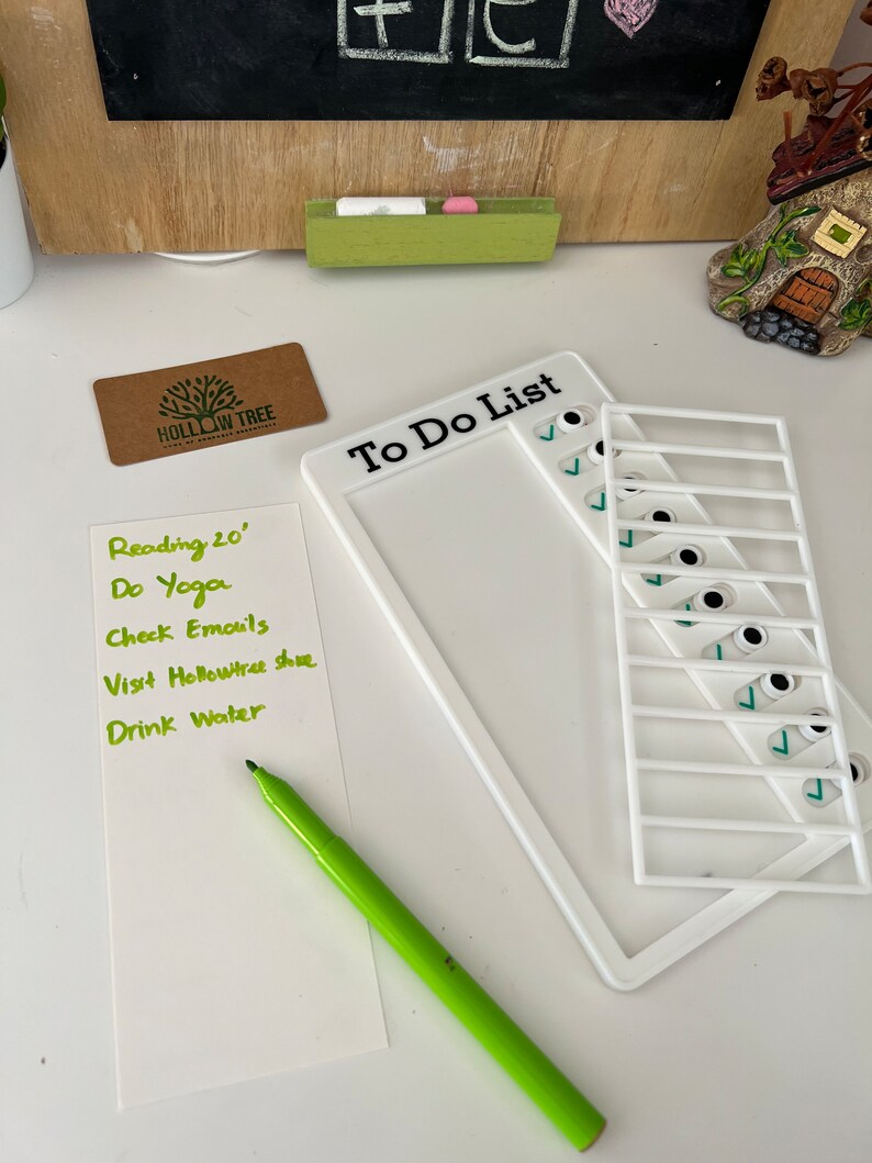 DIY Chores Chart Task List white Board Green Pink Pad - Etsy Australia