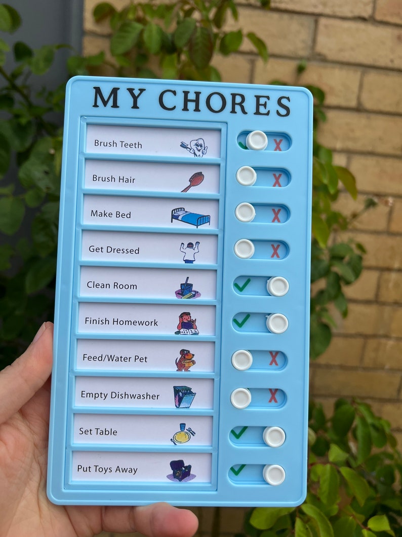 DIY Chores Chart Task List white Board Green Pink Pad - Etsy Australia