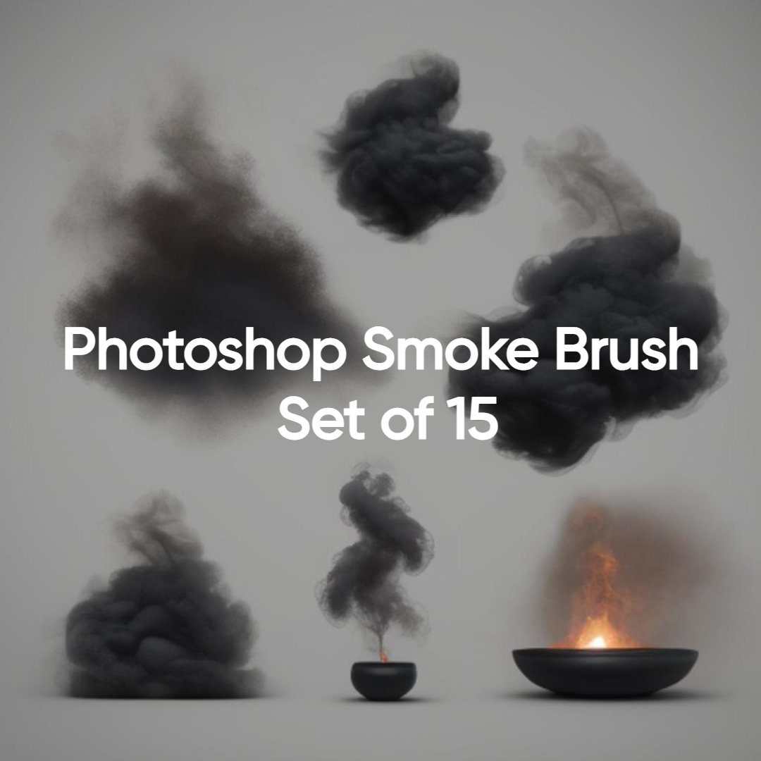 PS Smoke Brushes for Photoshop High Resolution Digital Brush Set X 15 ...