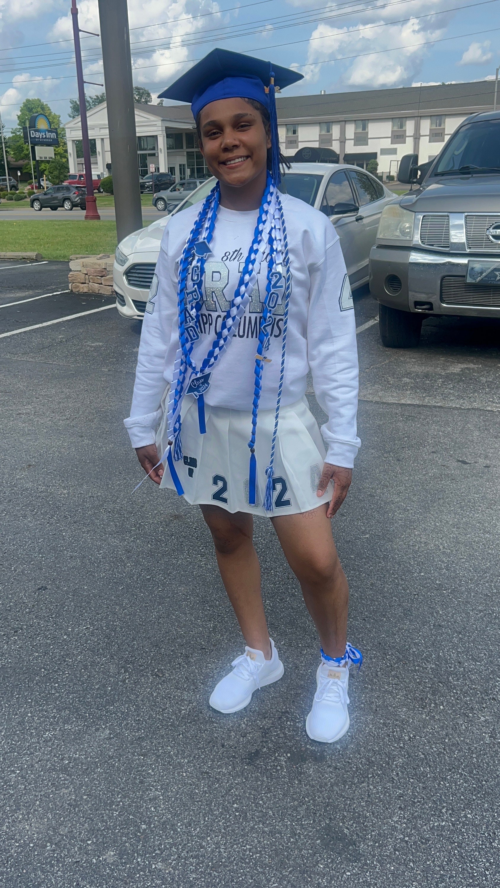 Middle School Custom Pleated Skirt Set Graduation Outfit Pleated Skirt ...