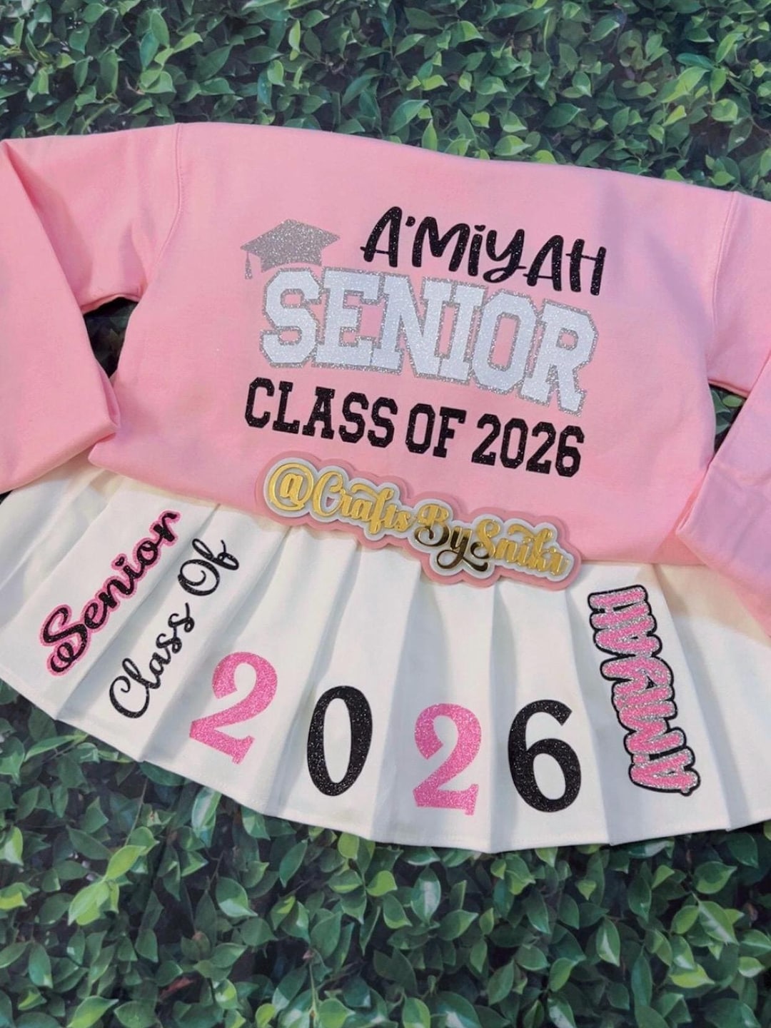 Senior Pleated Skirt Set; Graduation Outfit; Pleated Skirt Set ...