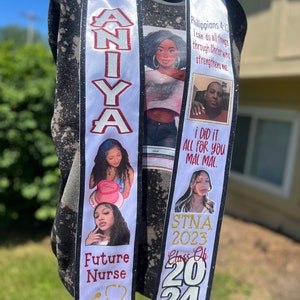 Graduation Stole; Custom Stole; Graduation; Stole; Class of 2025; High ...
