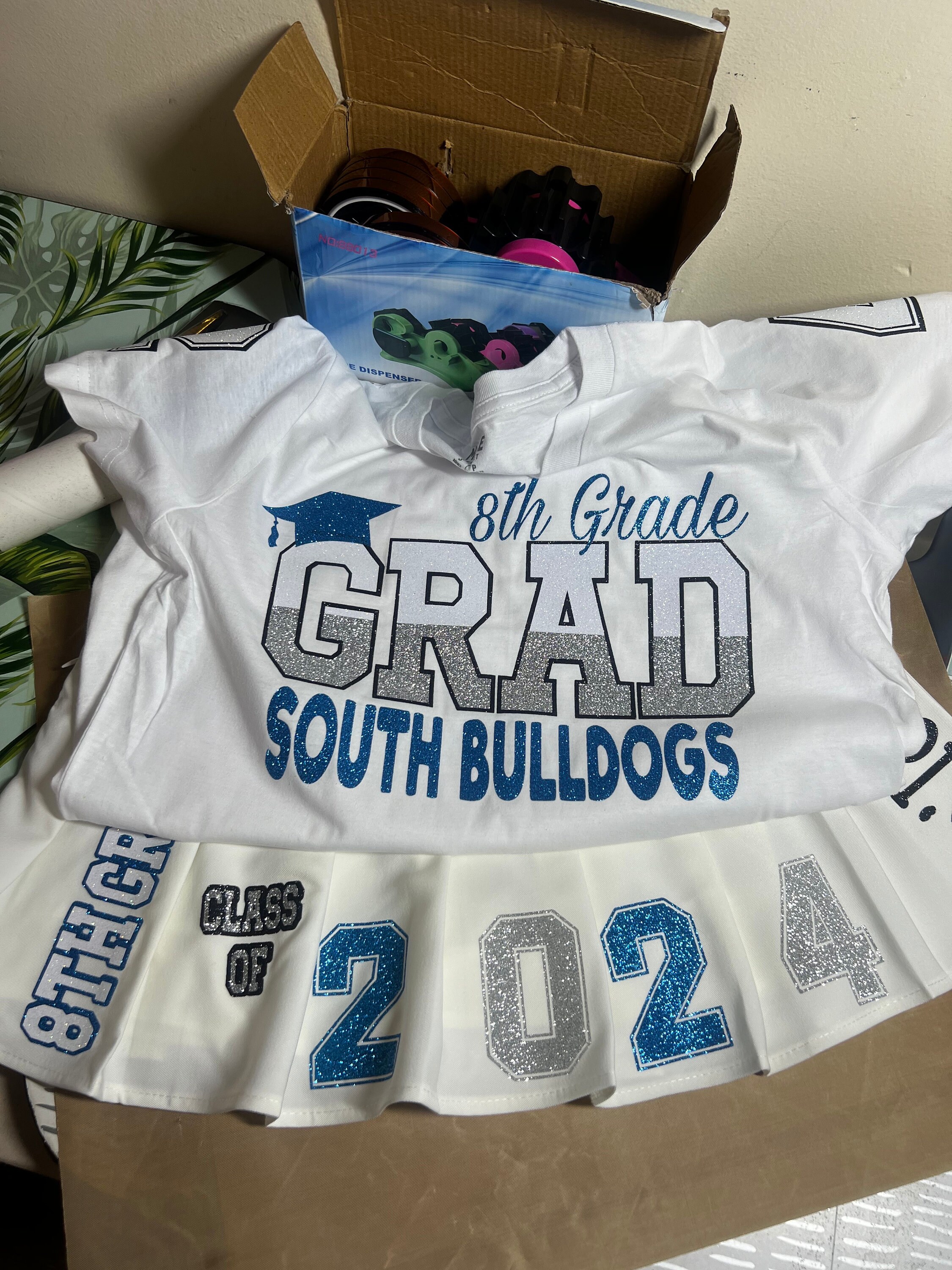 Middle School Custom Pleated Skirt Set Graduation Outfit Pleated Skirt ...