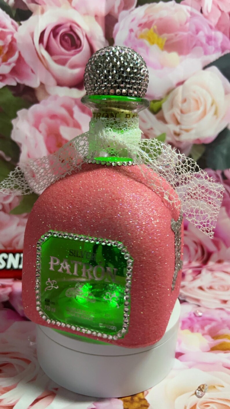 Bedazzled Bar Bottle Bling Bottle Bling Birthday Bottle Bedazzled Bar ...